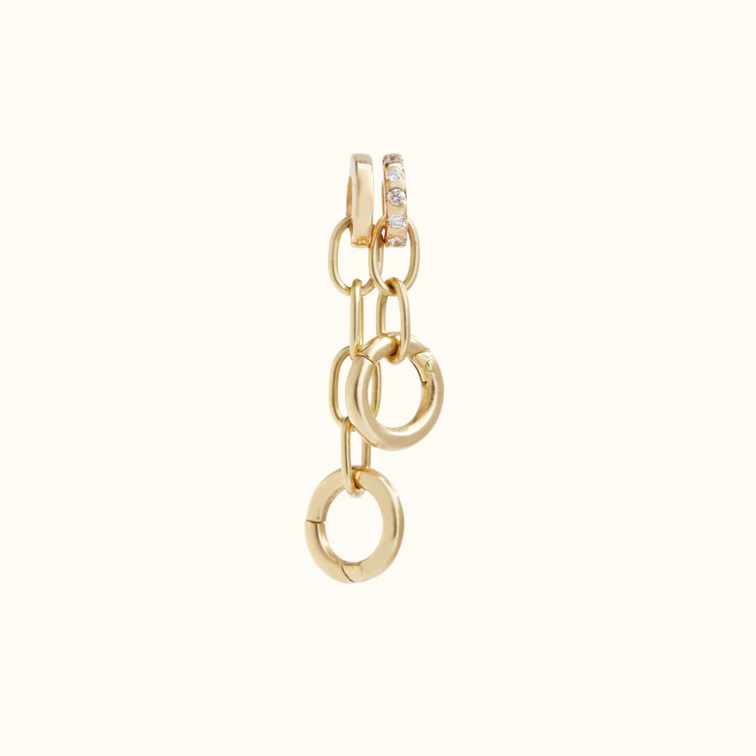 charm extender in cable link – illa jewelry