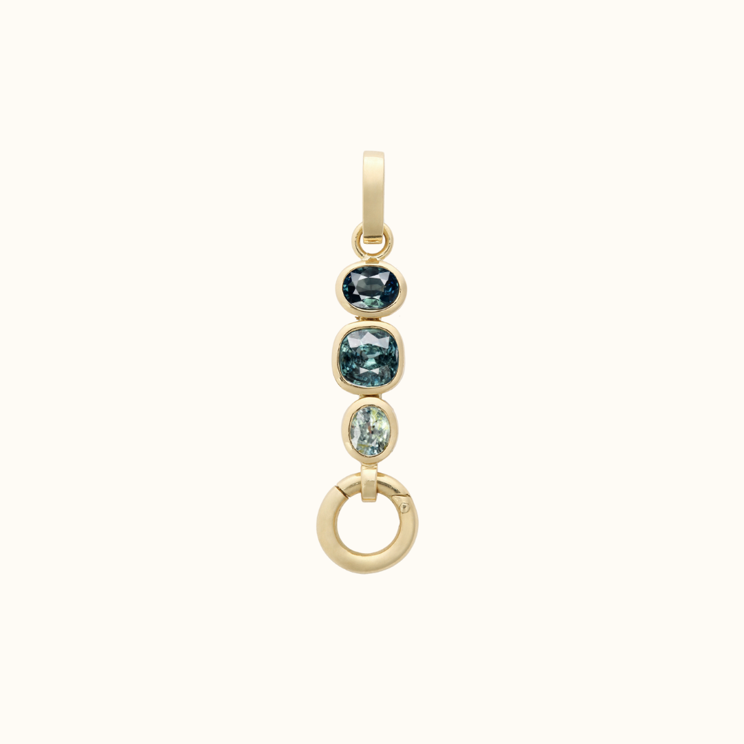 charm extender in blueberry matcha – illa jewelry